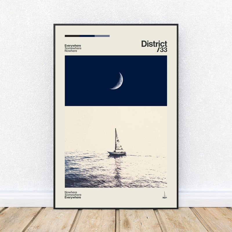Modern Art Poster - Etsy