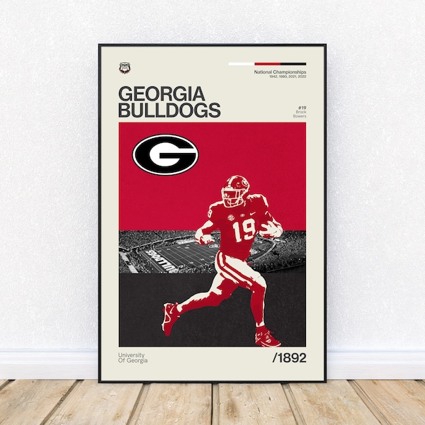 Georgia Bulldogs Room Poster - Etsy