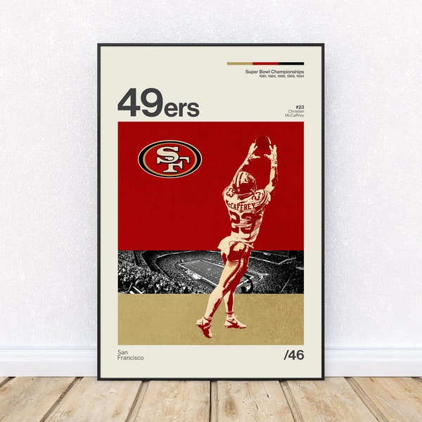 49ers Wall Poster - Etsy