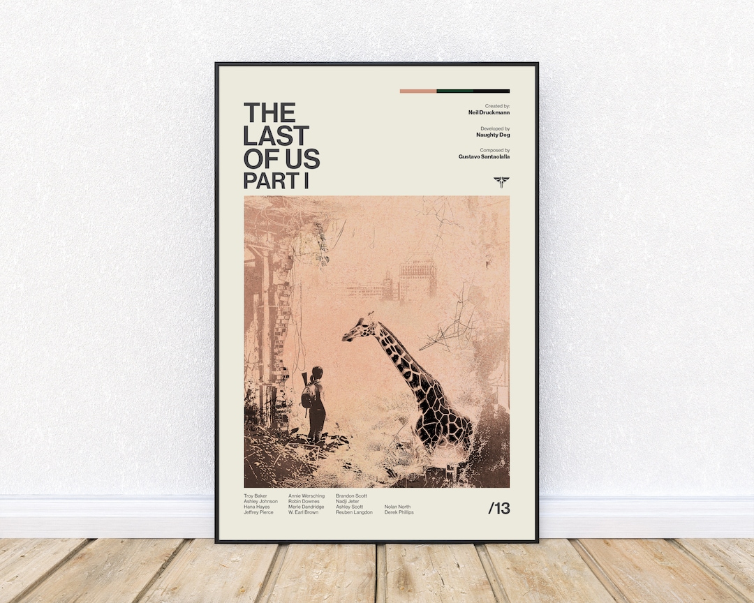 The Last of Us Part 1 Inspired Poster, Mid Century Modern, Art Print ...