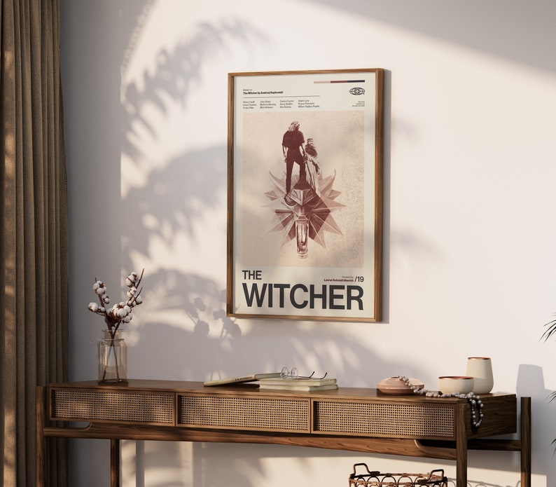 The Witcher Inspired Poster Mid Century Modern Art Print - Etsy