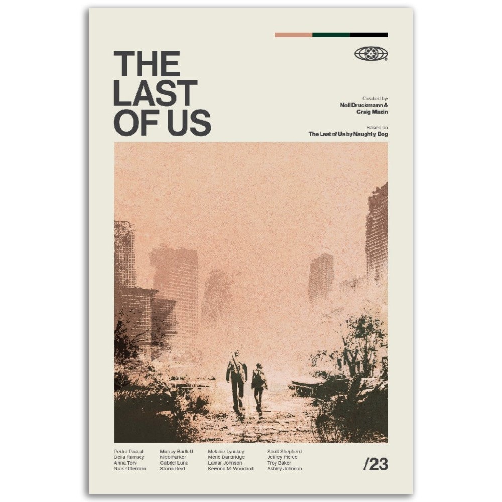 The Last Of Us Inspired Poster, Mid Century Modern, Art Print, Movie ...