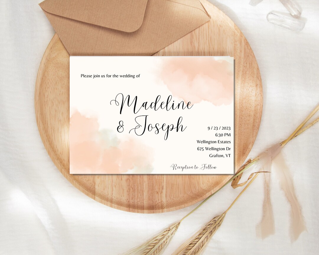 Lovely Dream Invitation Template - Etsy