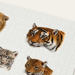 Puzzle for Adults Wild Animal Big Cats Safari 120/252/500 Pieces Unique ...