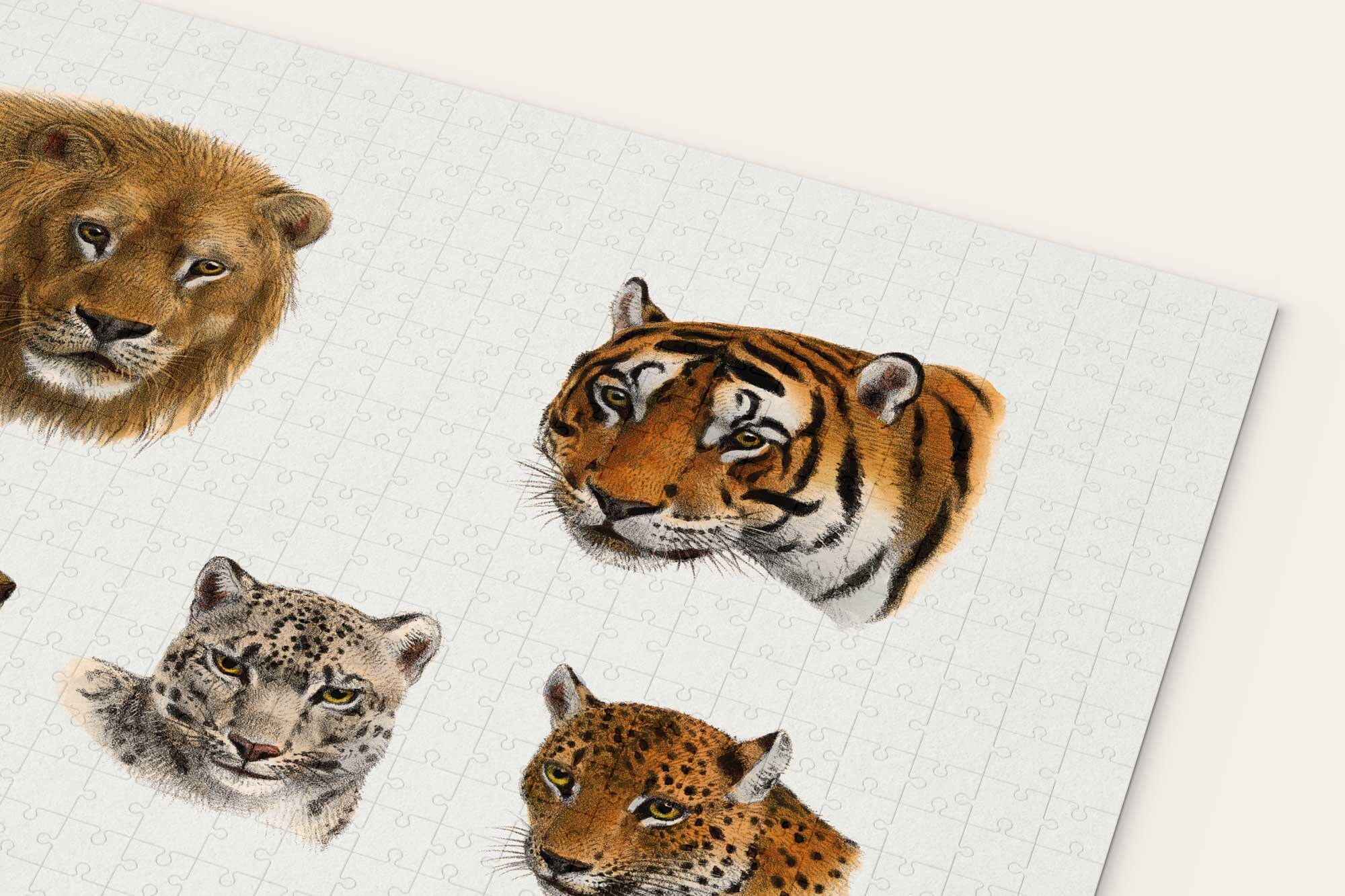 Puzzle for Adults Wild Animal Big Cats Safari 120/252/500 Pieces Unique ...