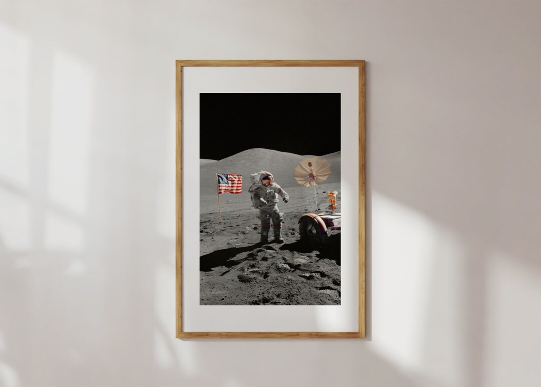Apollo Mission Space Art, NASA Digital Print, Printable Wall Decor ...