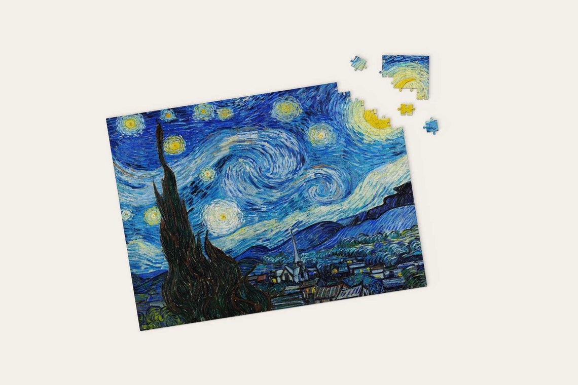 Puzzle for Adults, Van Gogh's the Starry Night, 120/252/500 Pieces ...