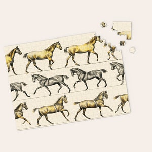 Puzzle for Adults, Hans Kraemer Vintage Horse Poster, 120/252/500 ...