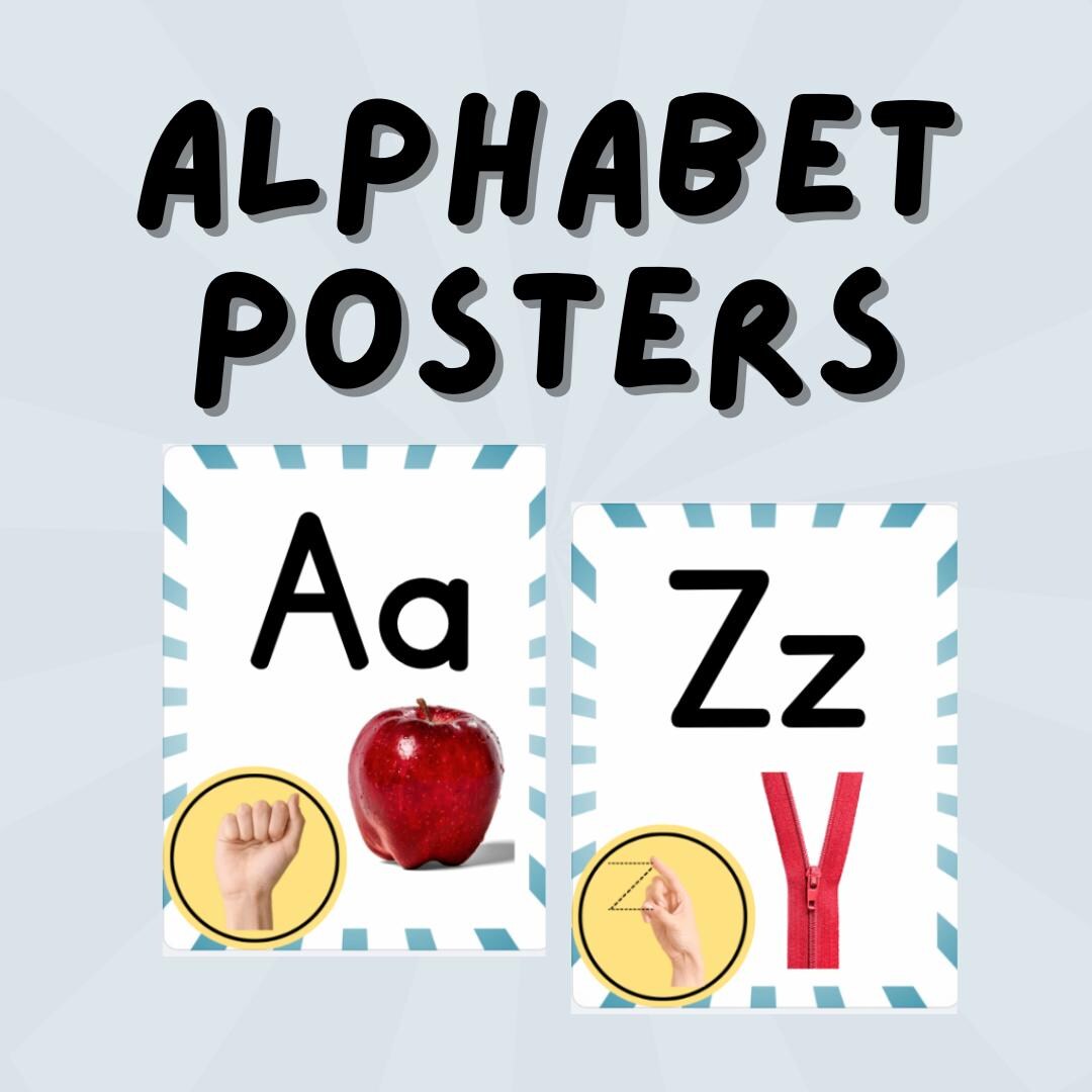 ASL Alphabet Poster | Early Learning Classroom Print (digital Download ...