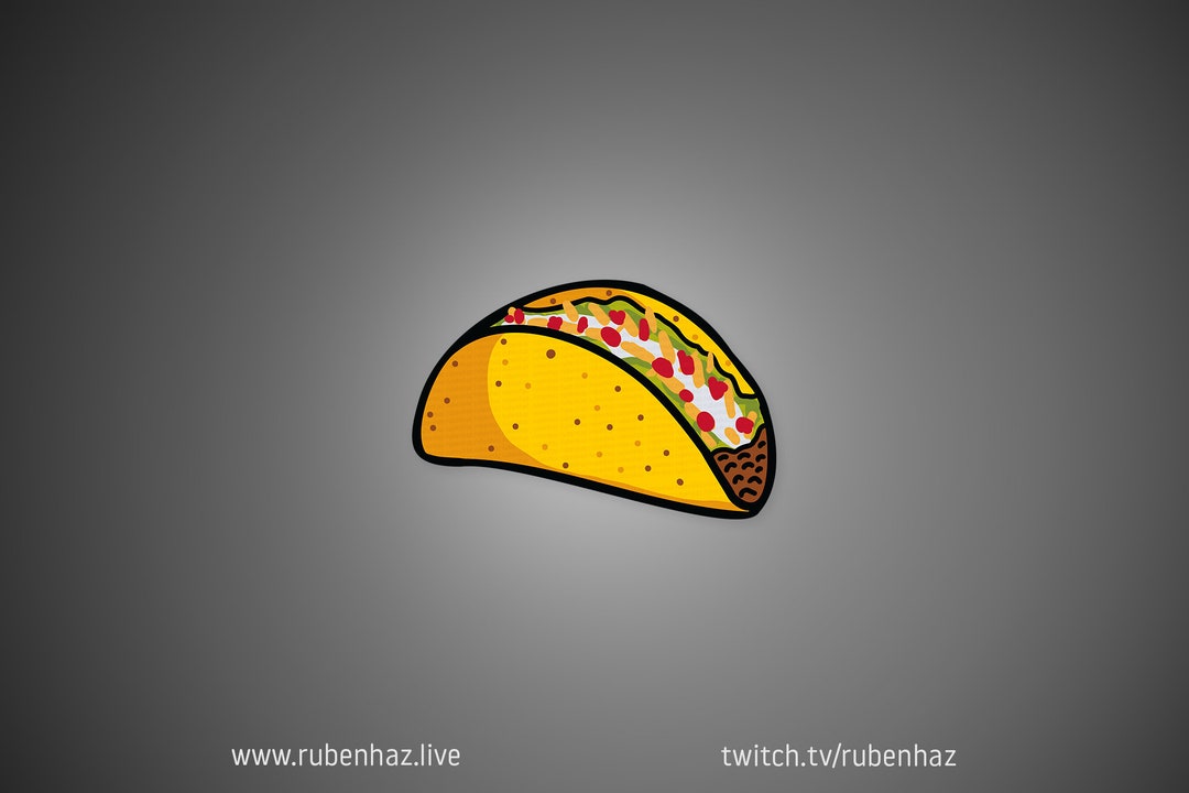 Crunchy Taco Emote for Twitch and Discord - Etsy