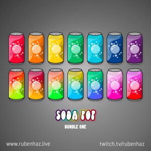 Soda Pop Emote & Sub-badge (bundle One) for Twitch and Discord - Etsy