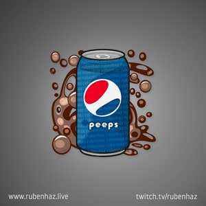 Peeps Cola Soda Emote & Sub-badge for Twitch and Discord - Etsy