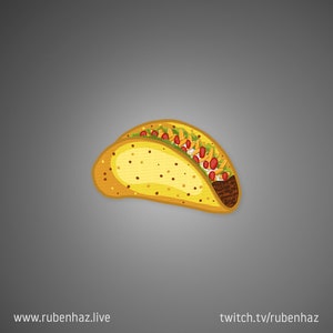 Crunchy Taco Emote for Twitch and Discord - Etsy