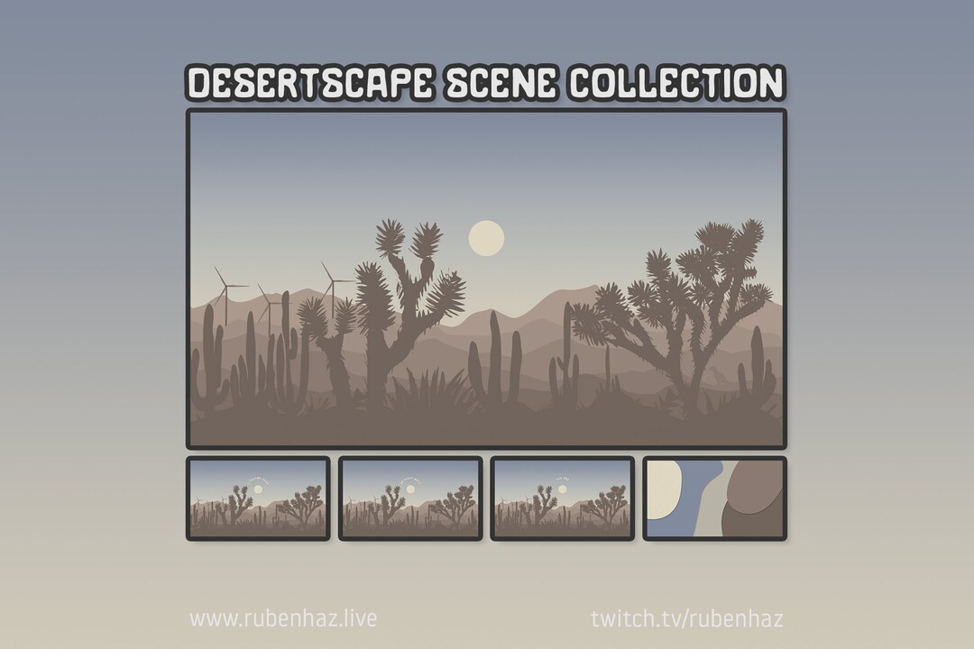 Sandstorm Taupe Desertscape Stream Scene Collection - Etsy