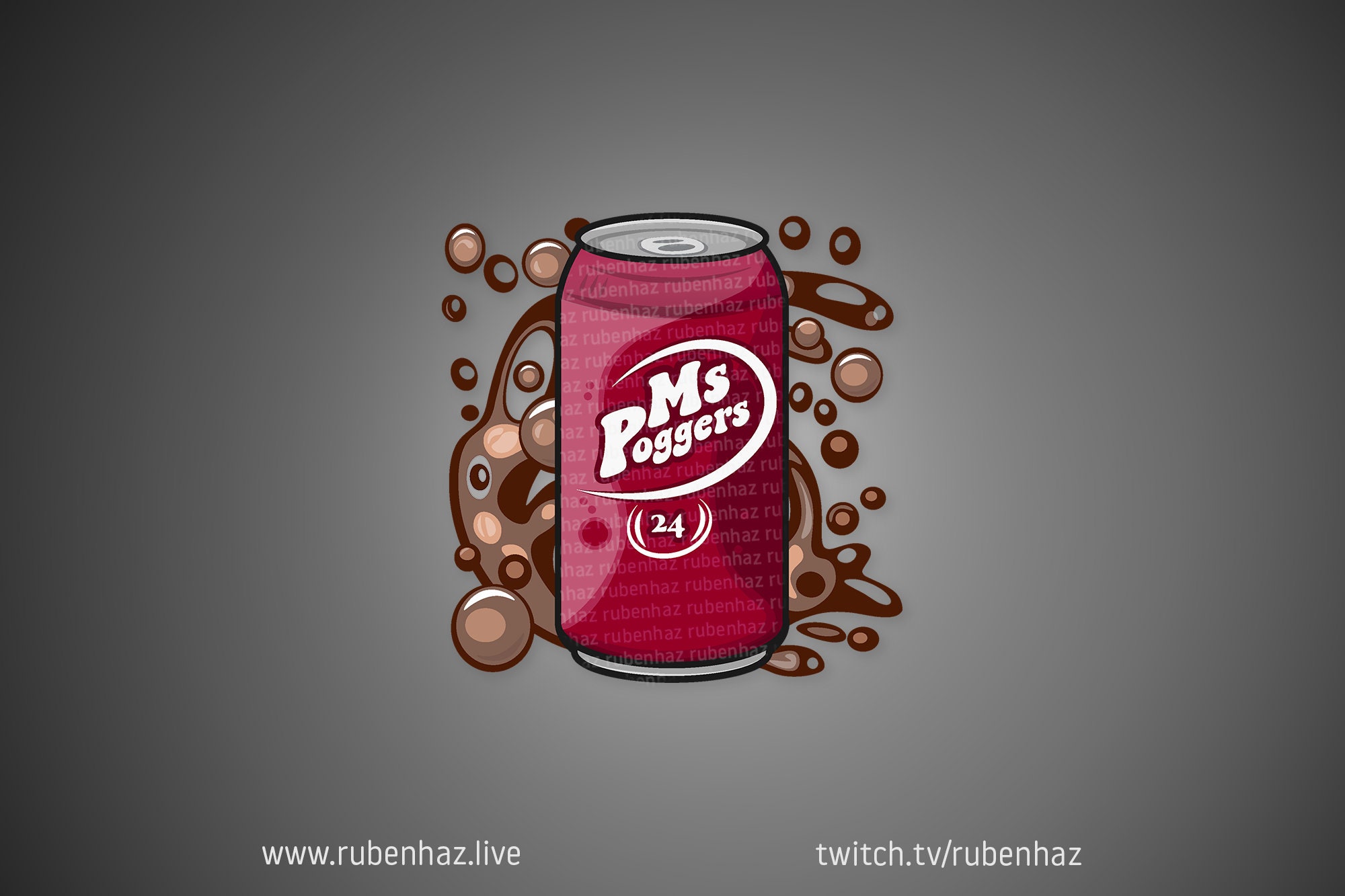 Ms. Poggers Soda Emote & Sub-badge for Twitch and Discord - Etsy