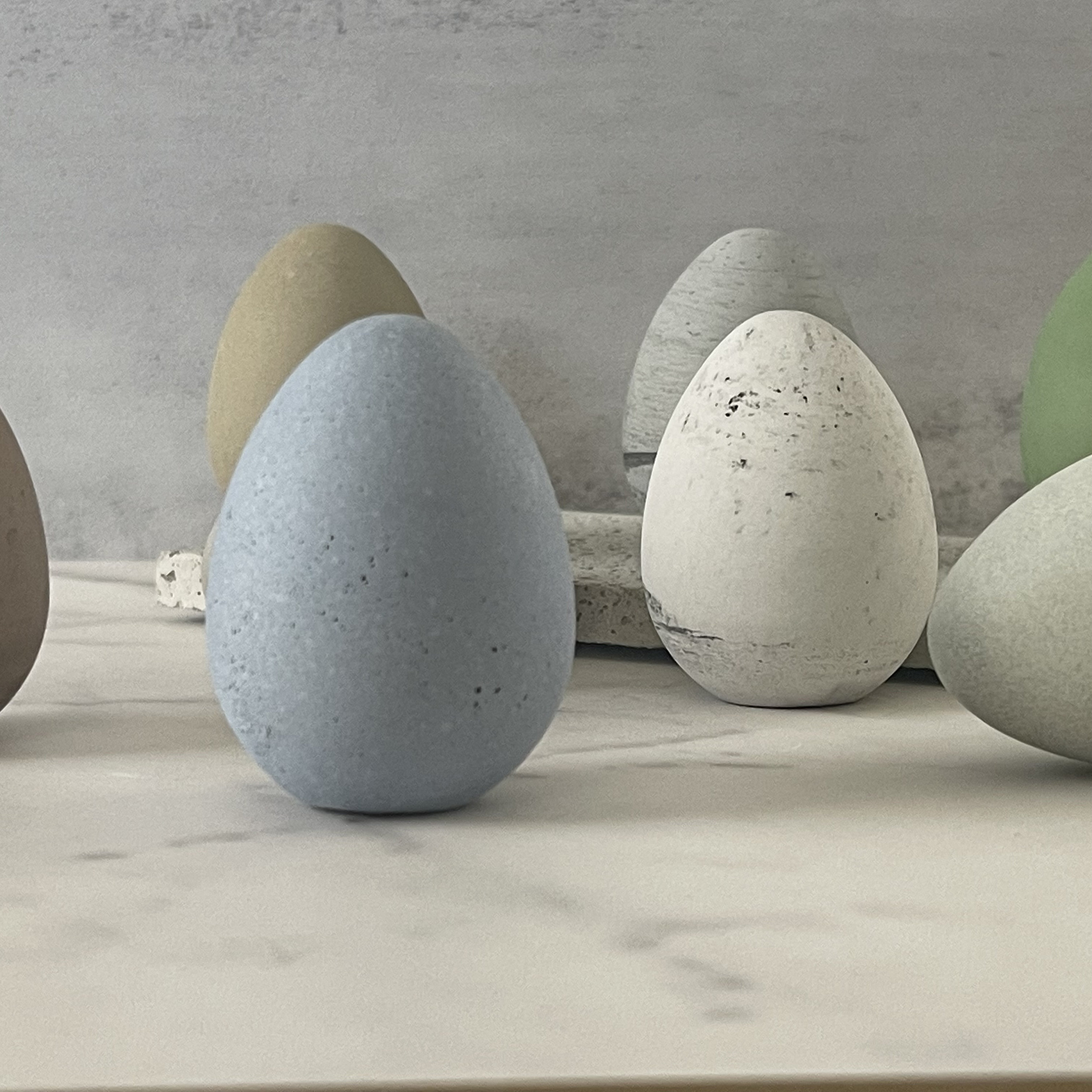 Concrete Easter Eggs: Modern Home Decor, Multiple Colors - Etsy
