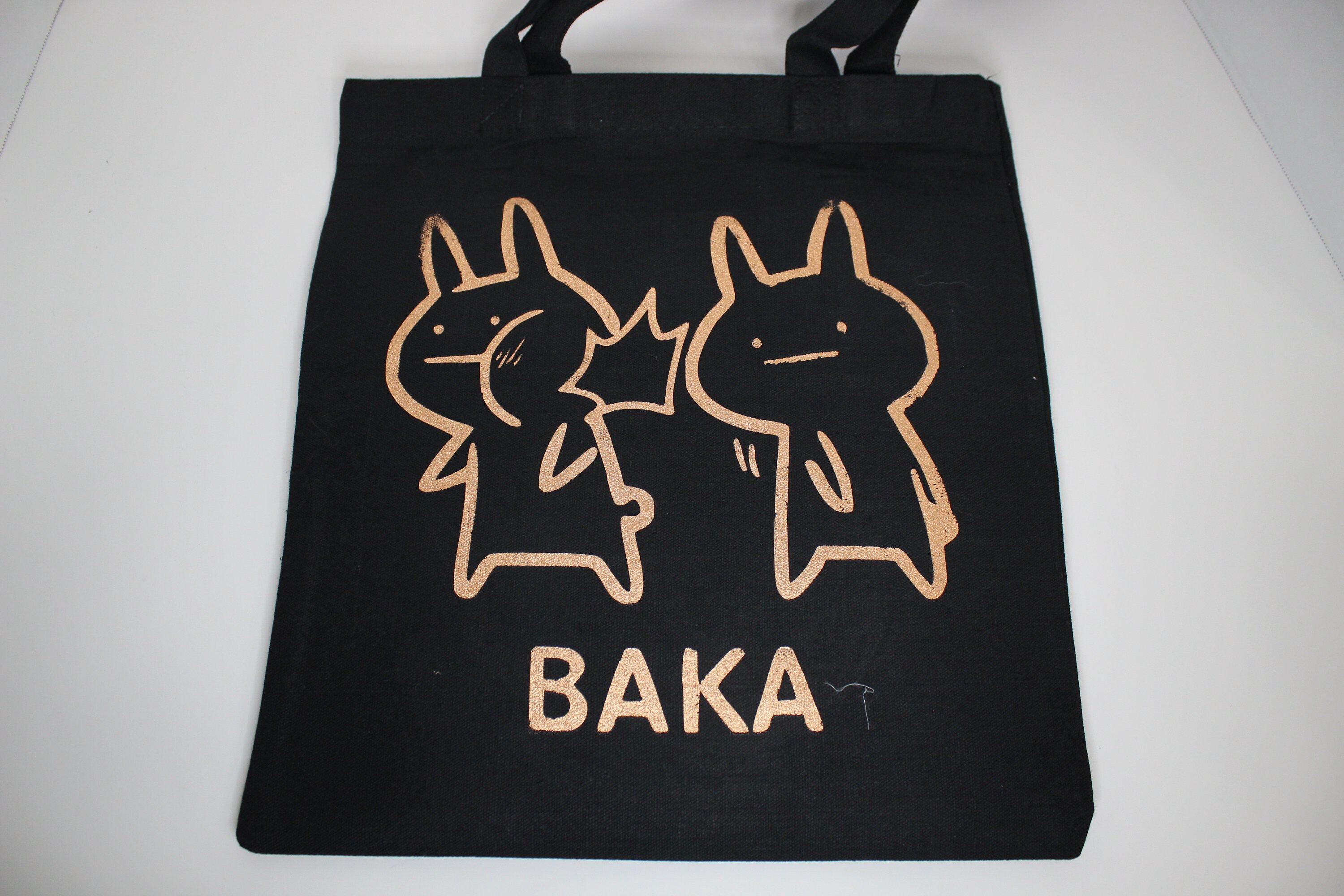 Baka Japanese Funny 13x13 Canvas Bag Shopping Bag 2 Styles Long ...