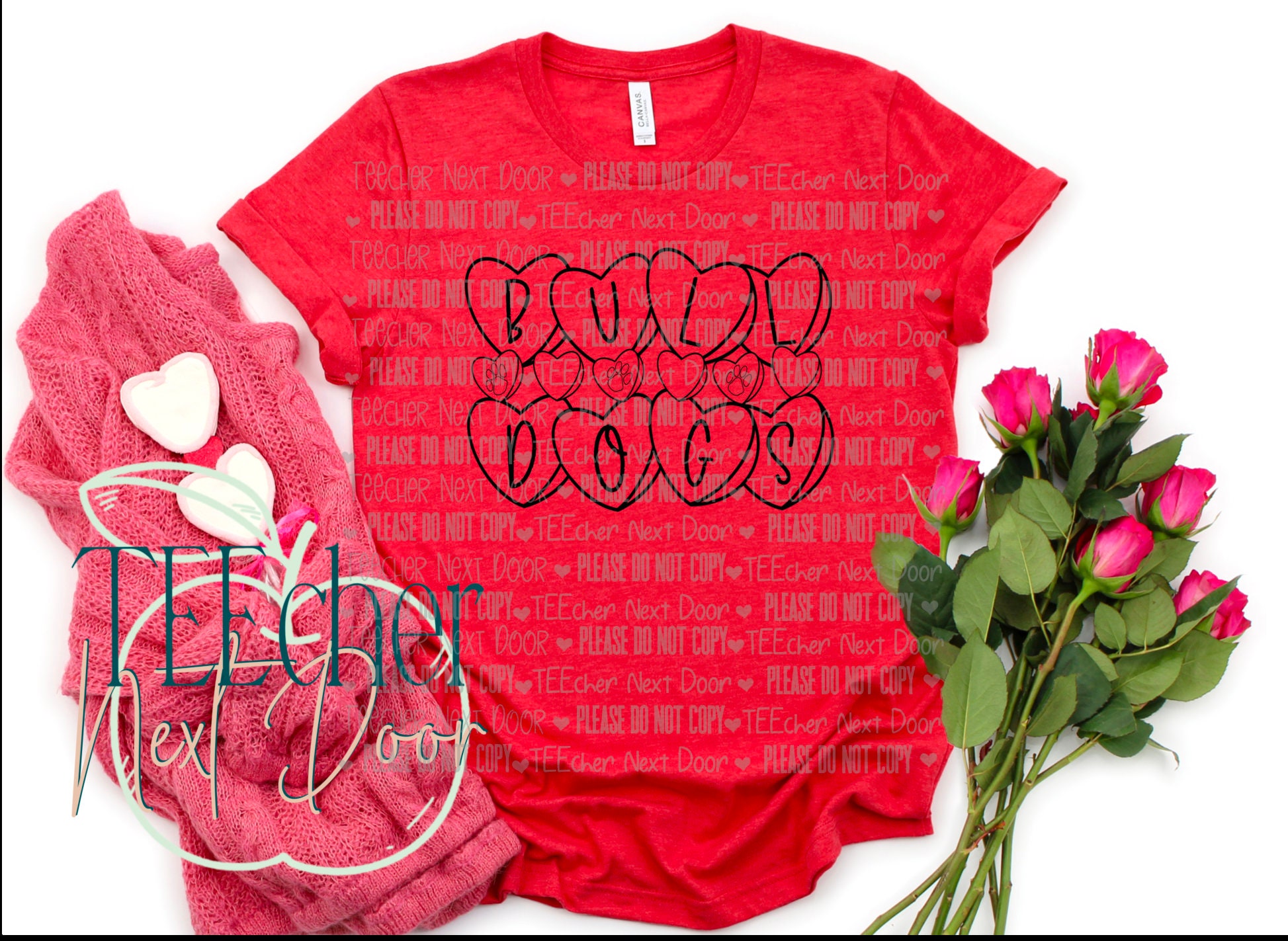 Bulldogs Heart Outline PNG Bulldogs Valentine - Etsy