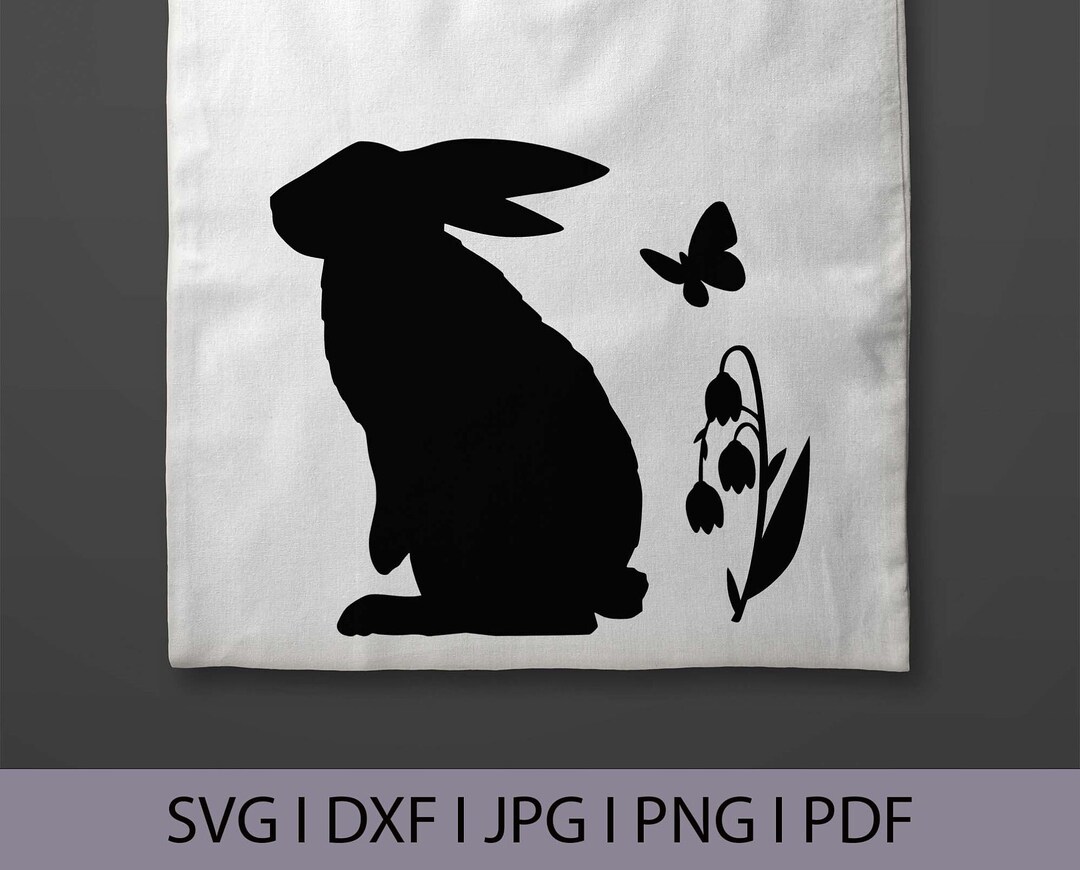 Easter Bunny Plotter File Rabbit Svg Dxf Jpg Png Bunny Easter Plotter ...