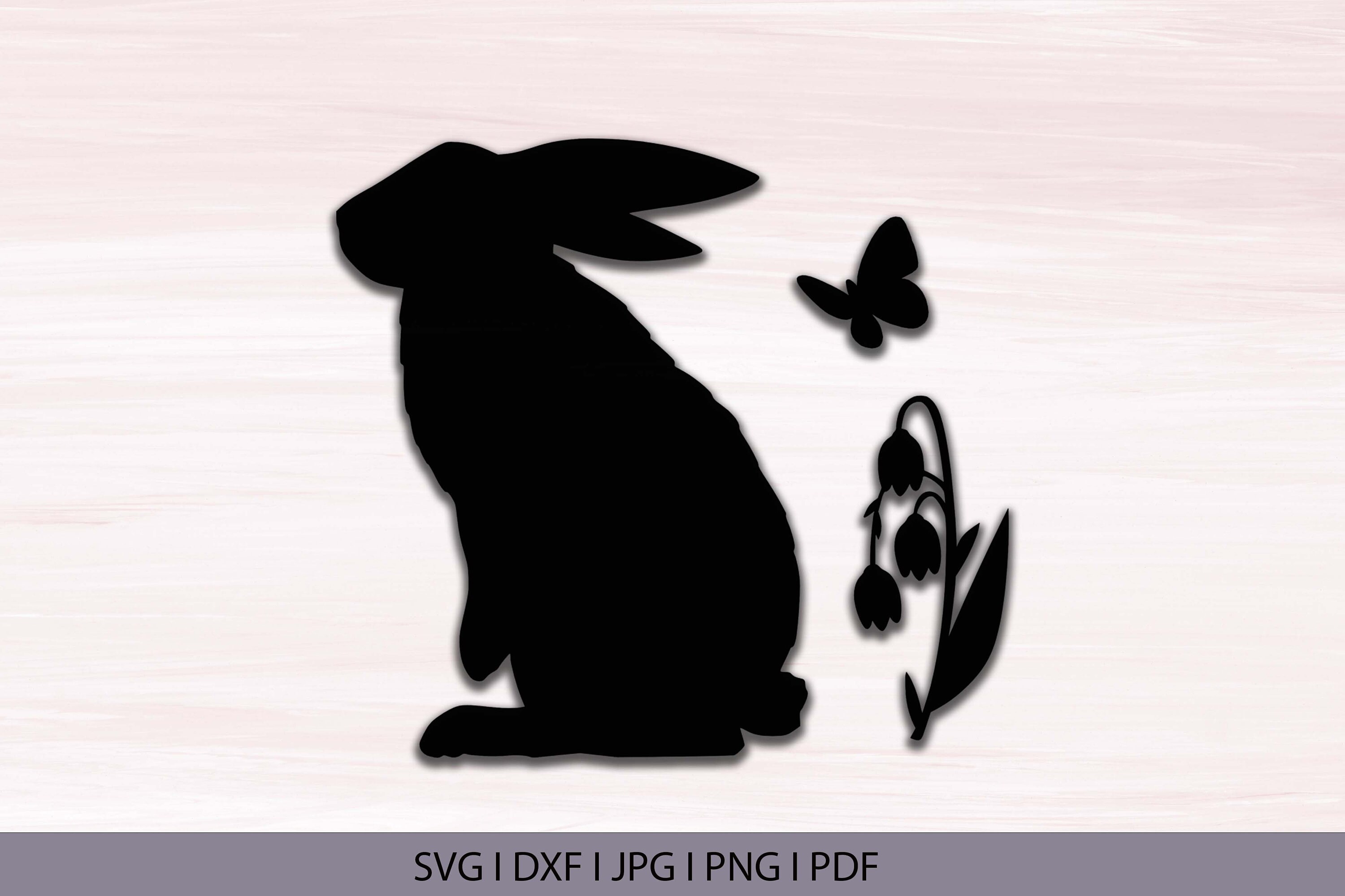 Easter Bunny Plotter File Rabbit Svg Dxf Jpg Png Bunny Easter Plotter ...