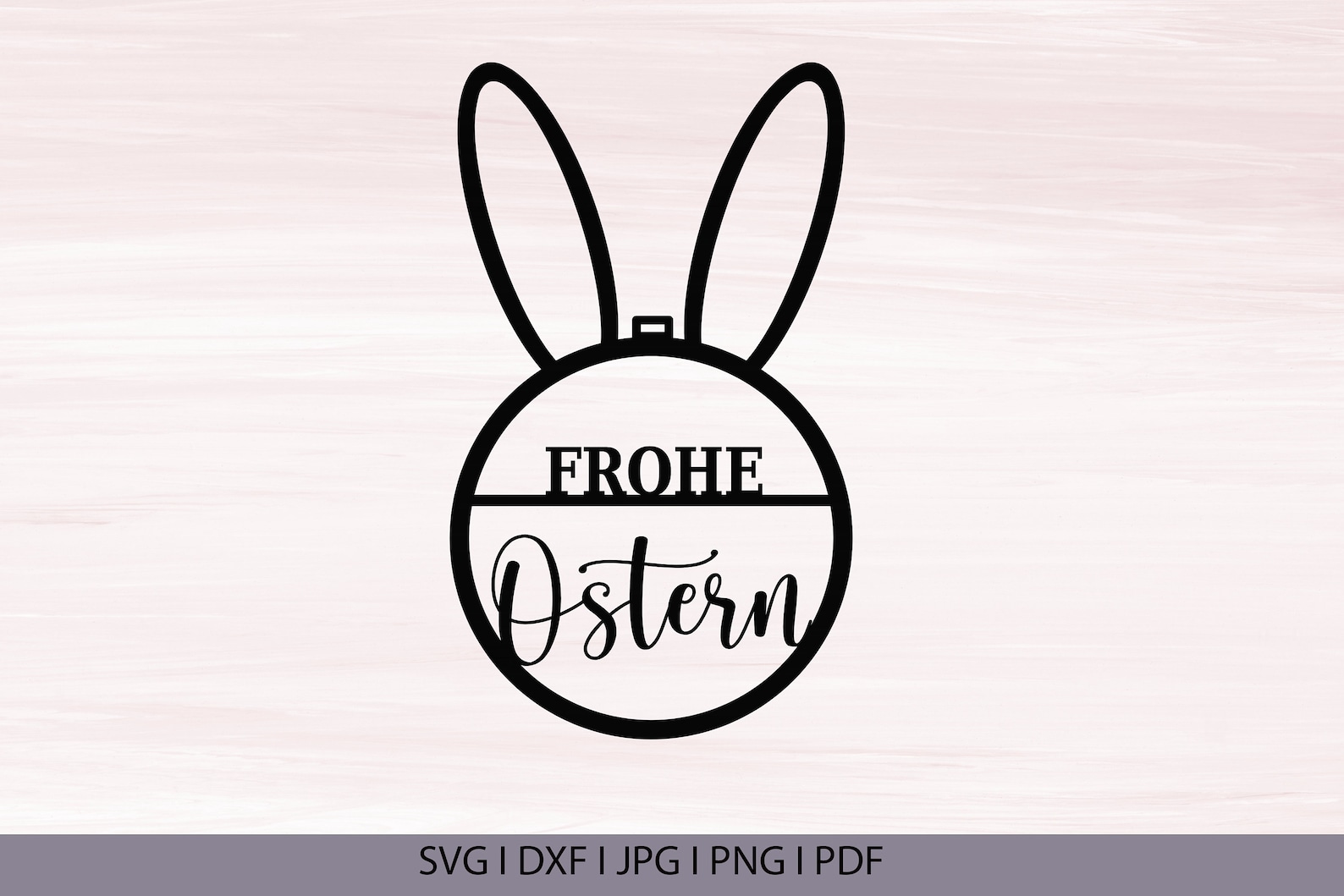 Ostern Laser Cut SVG DXF JPG Türkranz Hasenvorlage Plotter Frohe Ostern ...