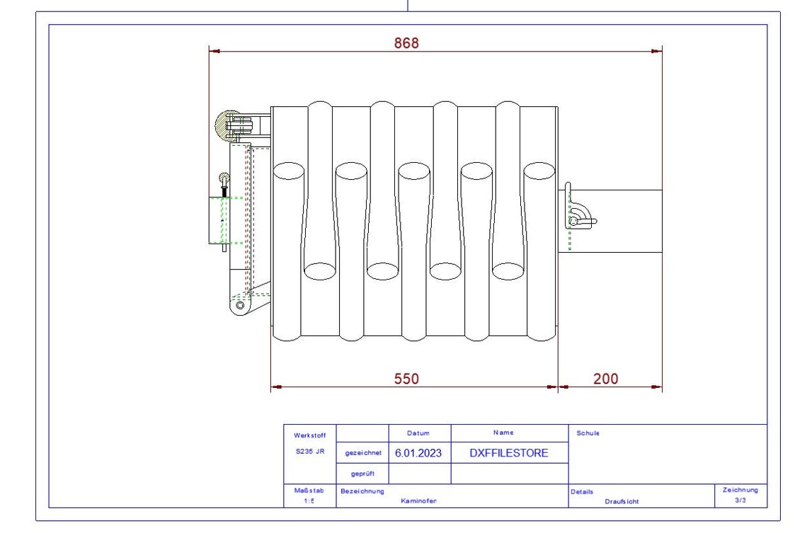 Workshop Burner DXF Wood Stove DXF DWG Stove Dxf Plasma - Etsy Canada