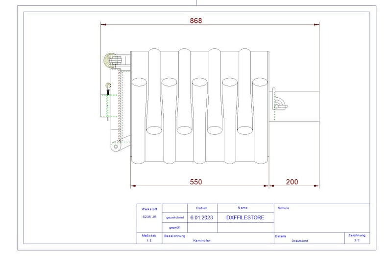 Workshop Burner DXF Wood Stove DXF DWG Stove Dxf Plasma - Etsy