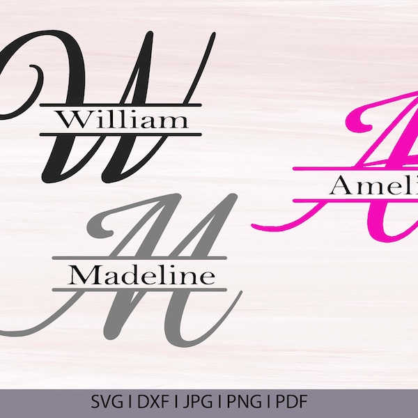 Cursive Monogram Font Svg - Etsy