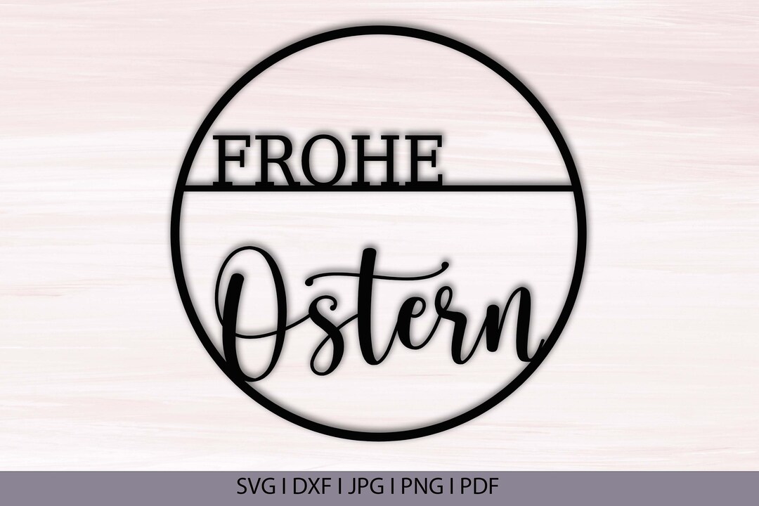 Ostern Laser schneiden SVG DXF JPG Türkranz Loopring Plotter svg Frohe ...