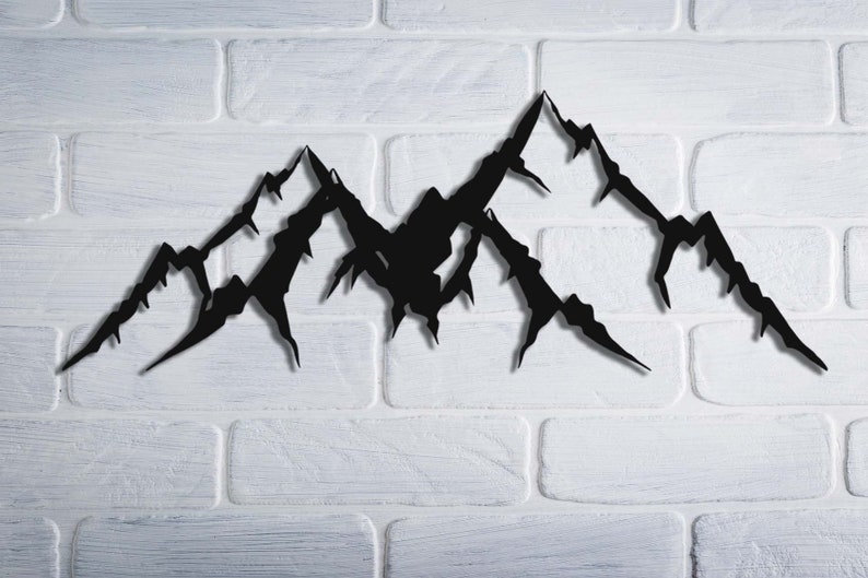 Berge Dxf, Berg Design, Svg Datei, Png Dateien , Berge , Laser cut ...