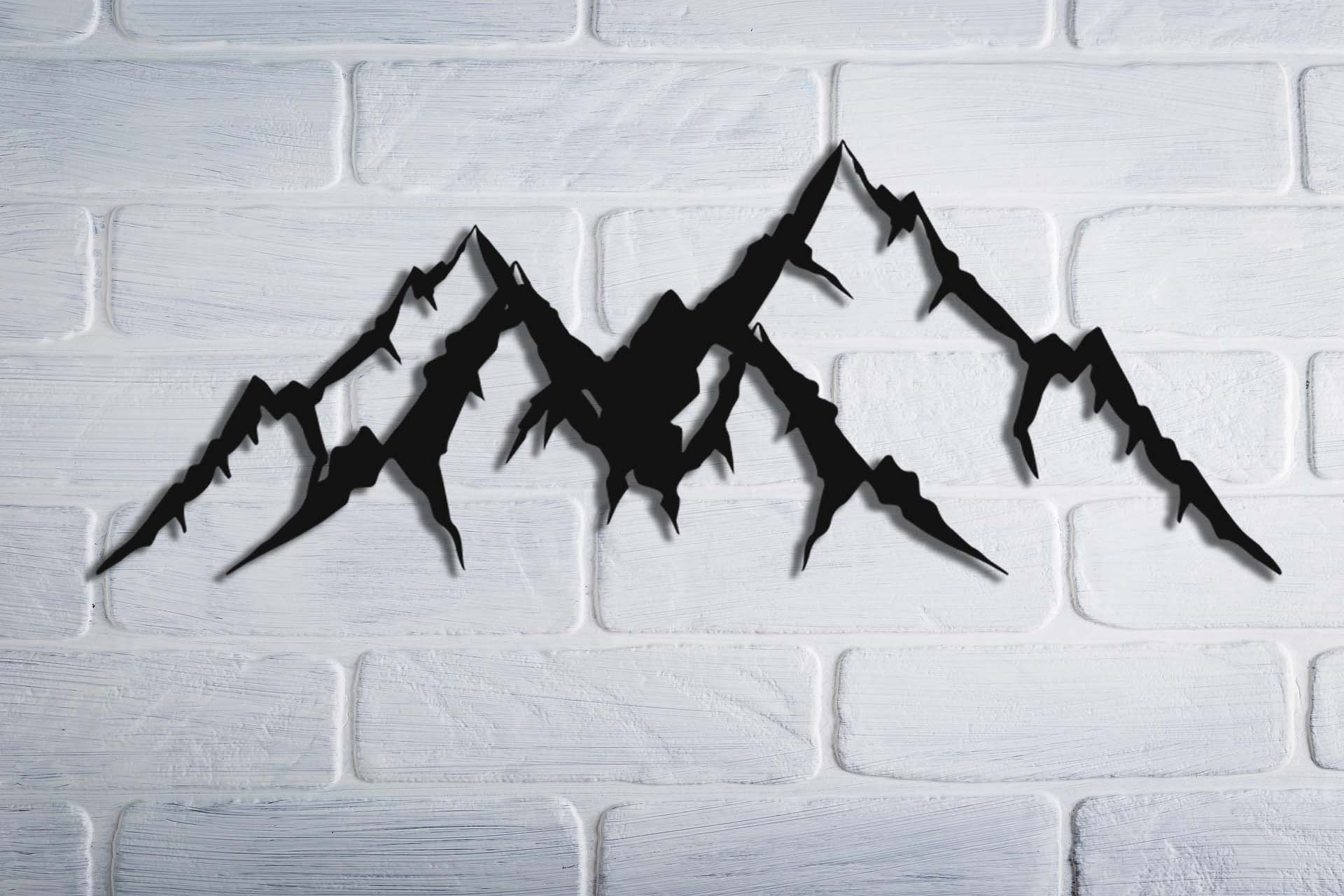 Berge Dxf, Berg Design, Svg Datei, Png Dateien , Berge , Laser cut ...