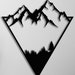 Mountains SVG PNG DXF, Mountain Design, Svg File, Png Files , Mountains ...