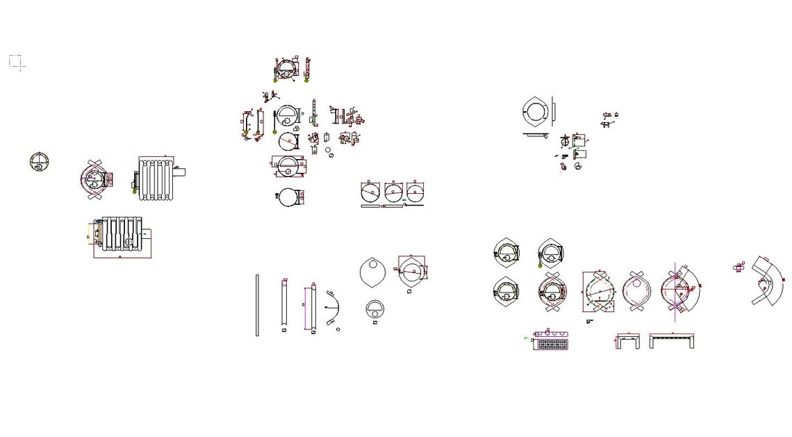 Workshop Burner DXF Wood Stove DXF DWG Stove Dxf Plasma - Etsy Canada