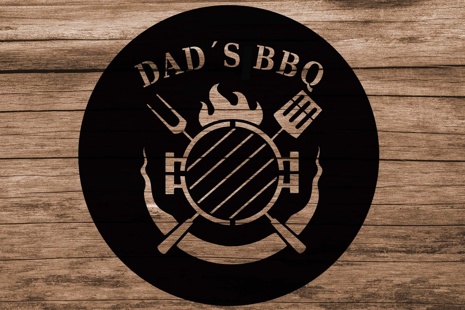 DAD S BBQ / SVG / Dxf / Png / Barbecue Plotter Laser Cut Plasma Cut ...
