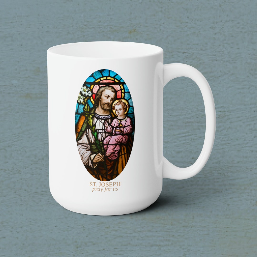 Saint Joseph Mug, 15oz White - Etsy