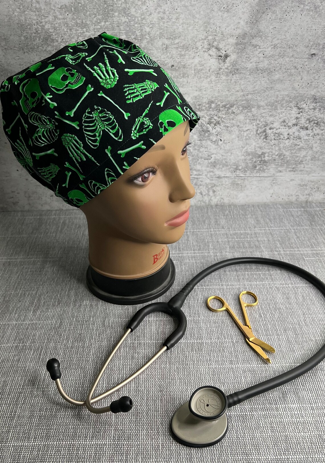 Glow in the Dark Euro Style Pixie Caps, Nurse Caps, Surgical Caps ...