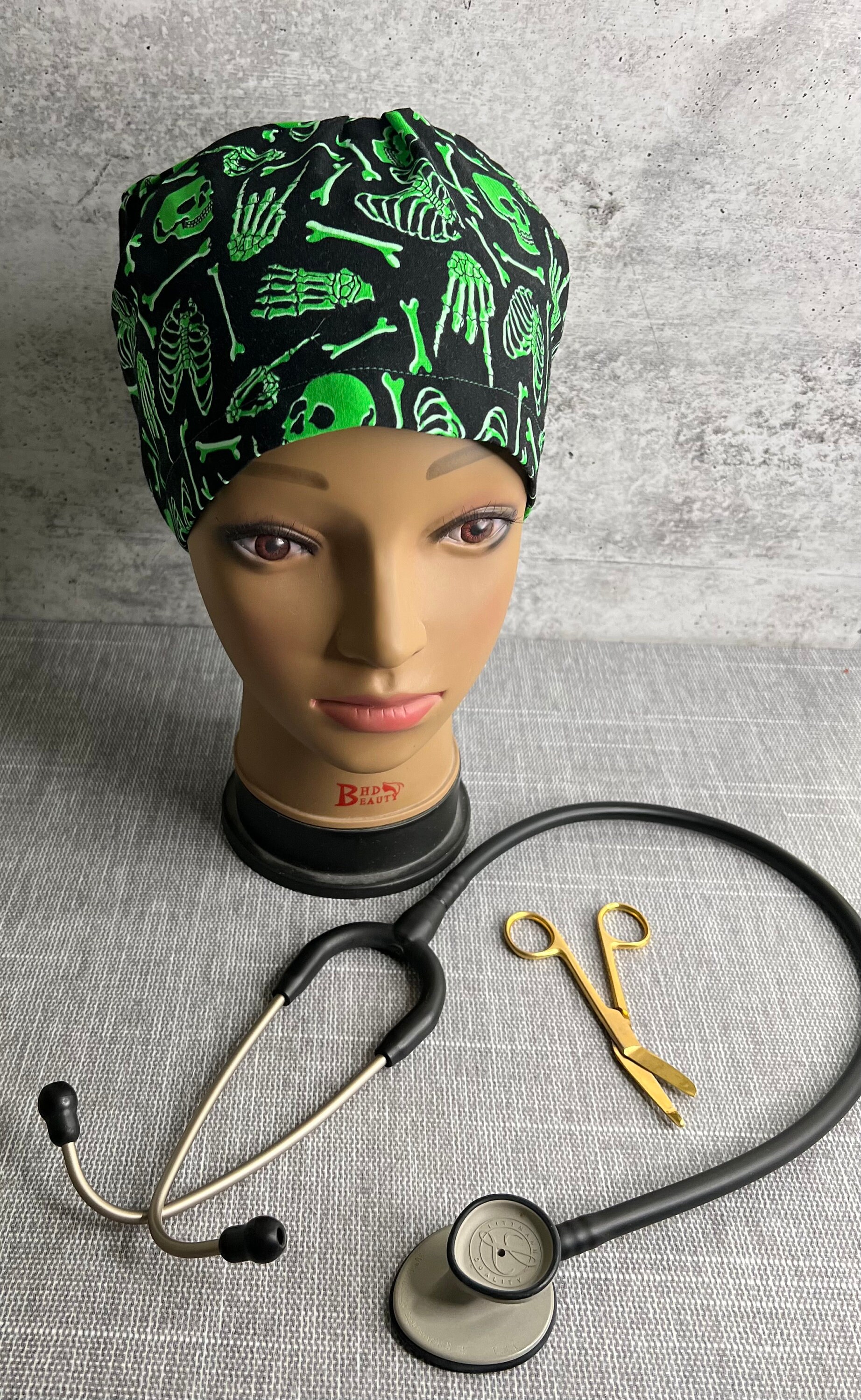 Glow in the Dark Euro Style Pixie Caps, Nurse Caps, Surgical Caps ...