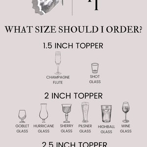 BULK Customized LOGO Edible Cocktail Drink Topper - 100 Pack - Etsy