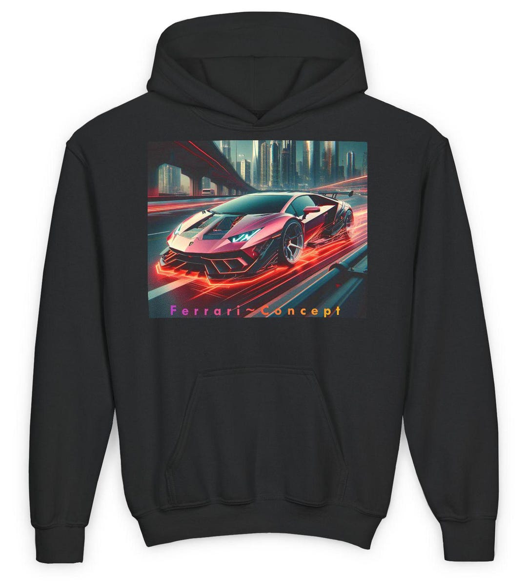 Ferrari Concept Car Youth Hoodie: Racing Car Pullover - Etsy