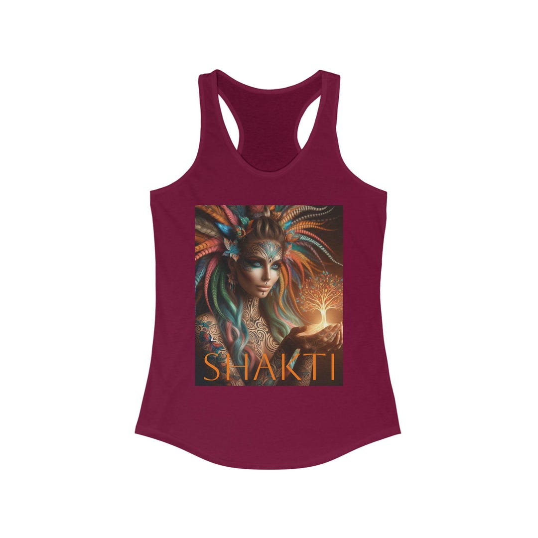 Bohemian Feathered Goddess Shakti Tank Top: Women's Racerback - Etsy