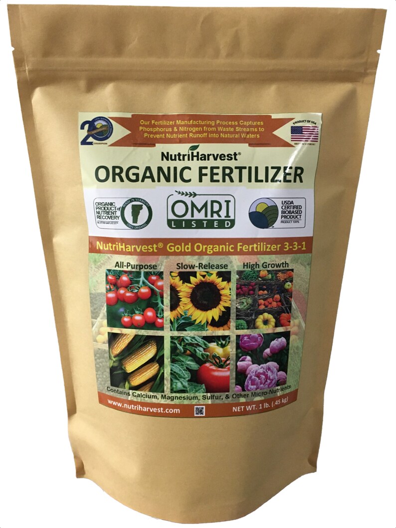 Nutriharvest® Gold Organic Fertilizer 3-3-1, 1 Lb. Omri-listed for ...