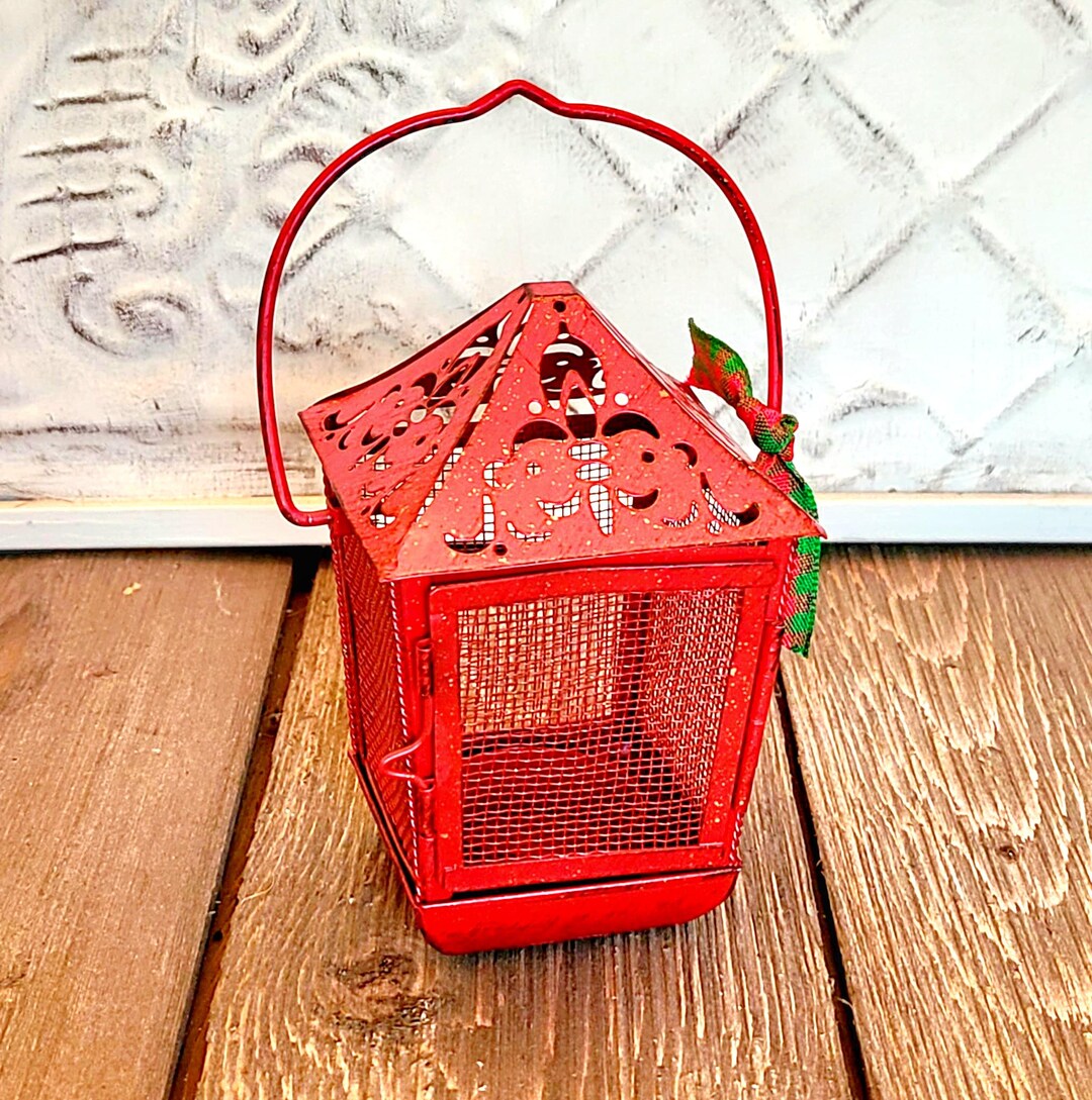 Vintage Small Red Lanterns. - Etsy