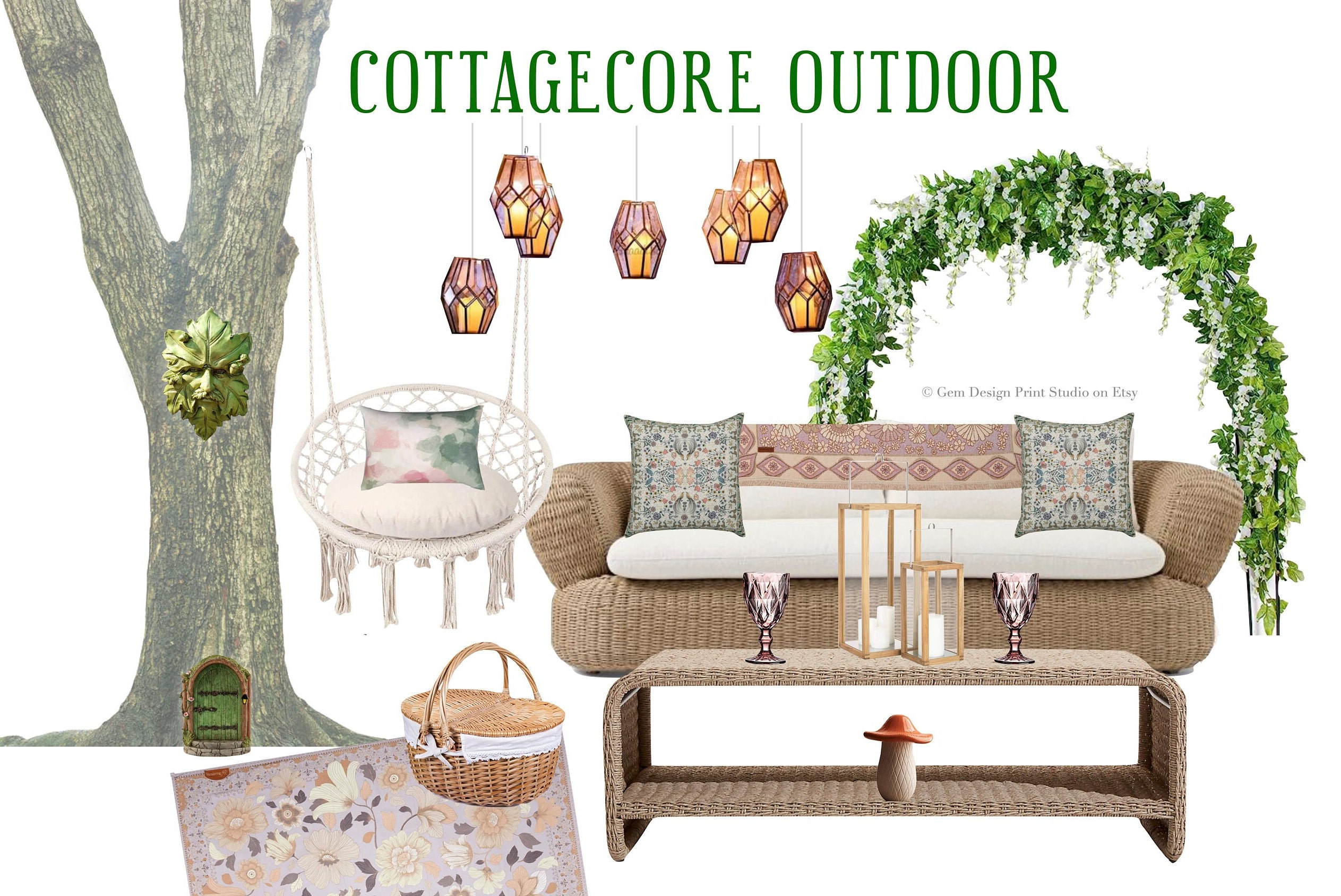 COTTAGECORE Outdoor | Design Board | Interior Design | Mood Board ...