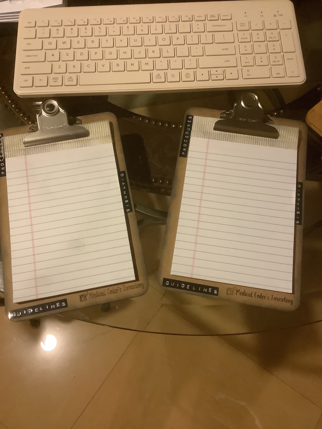 Vintage Tim Holtz Style Laser Engraved Medical Coder Inventory Clip ...