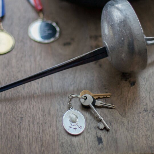 Epee Foil Sabre Fencer Keyring: I LOVE FENCING Keychain - Etsy