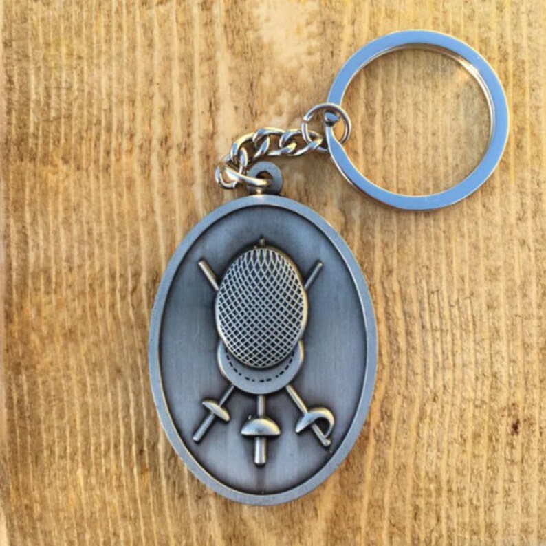 Epee Foil Sabre Fencer Keyring: I LOVE FENCING Keychain - Etsy