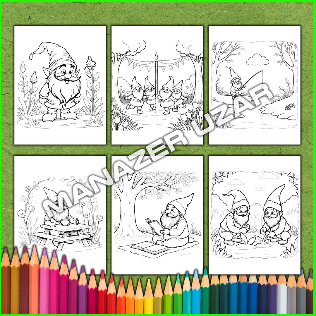 20 Spring Gnomes Coloring Pages | Garden Gnomes Printable PDF for Kids ...