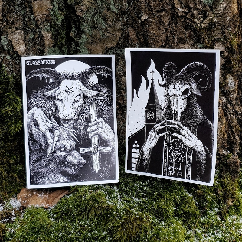 Glossy Occult Stickers - Etsy UK