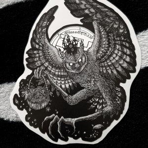STOLAS Vinyl Art Sticker / Goetia Owl Demon Prince Artwork - Etsy