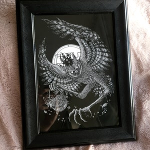 STOLAS A4 Art Print // Goetia Owl Demon Prince Occult Illustration - Etsy